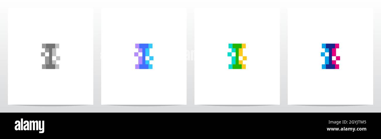 Merge Overlay Letter Logo Design I Stock Vector Image & Art - Alamy