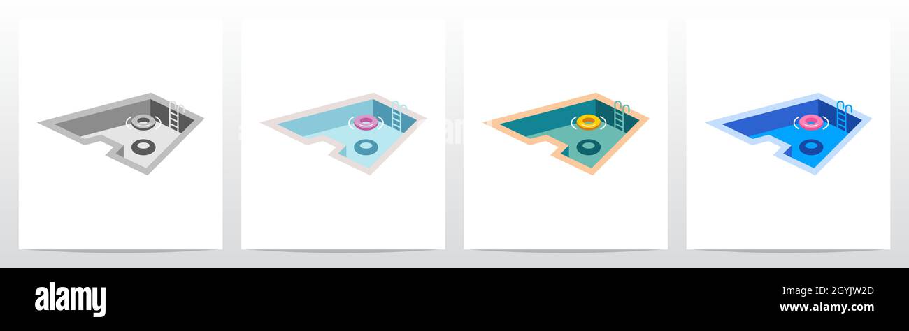 Swimming Pool Letter Logo Design A Stock Vector Image & Art - Alamy