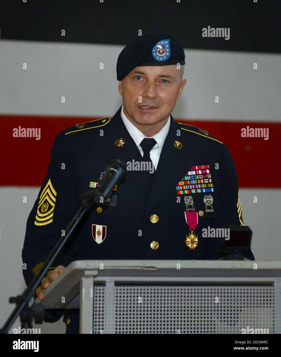 Command Sgt. Maj. Matthew P. Baller 30th Medical Brigade, outgoing ...