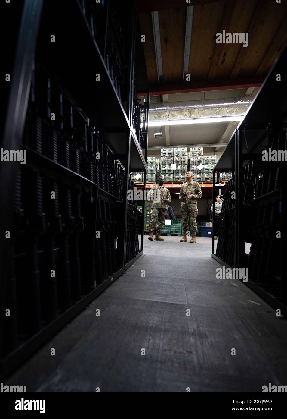 U.S. Air Force Staff Sgt. Tyron Hamilton, right, 60th Logistics ...