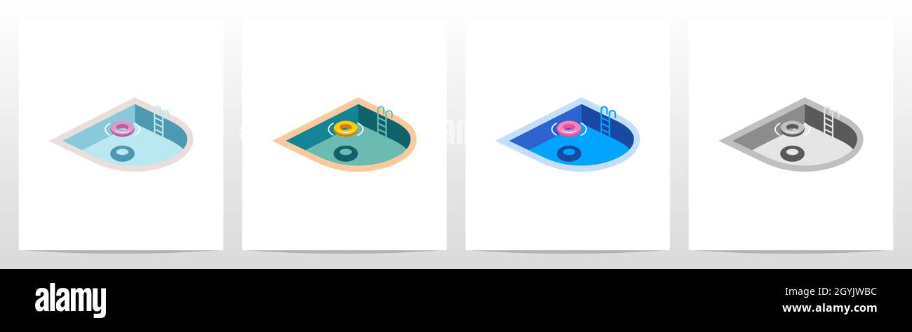 Swimming Pool Letter Logo Design D Stock Vector Image & Art - Alamy