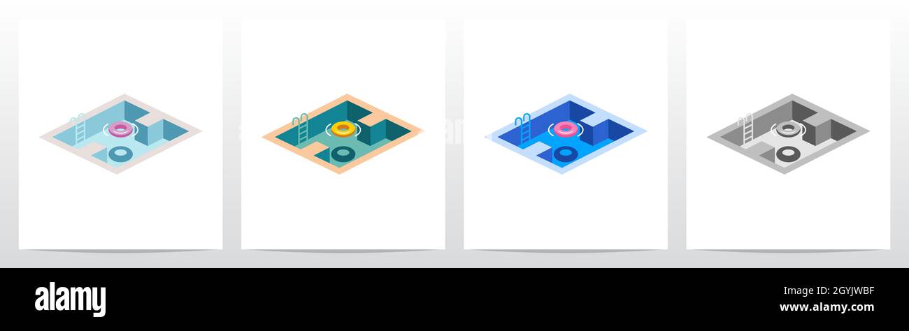 Swimming Pool Letter Logo Design H Stock Vector Image & Art - Alamy