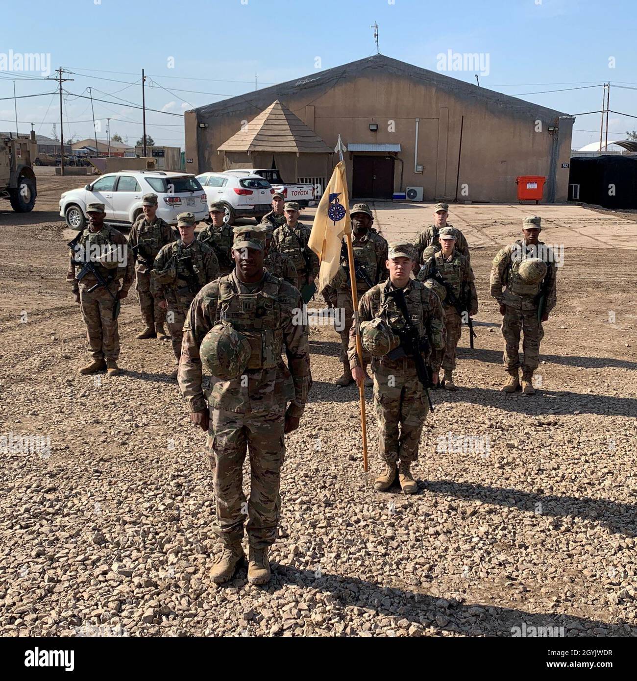 Capt. Laron Trigg, commander of the 40th Composite Supply Company ...