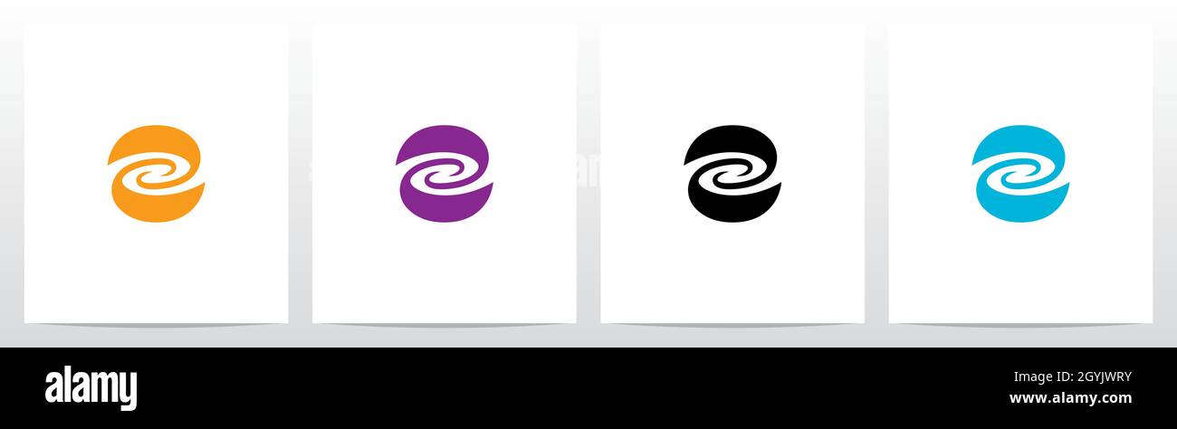 Letter o twist logo hi-res stock photography and images - Alamy