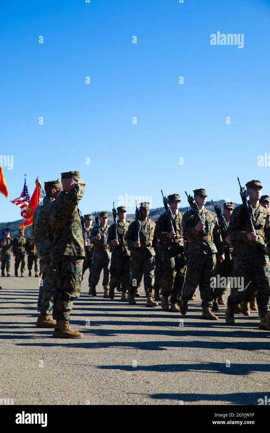 U.S. Marine Corps Lt. Col. Bryan K. Grayson, left, the outgoing ...