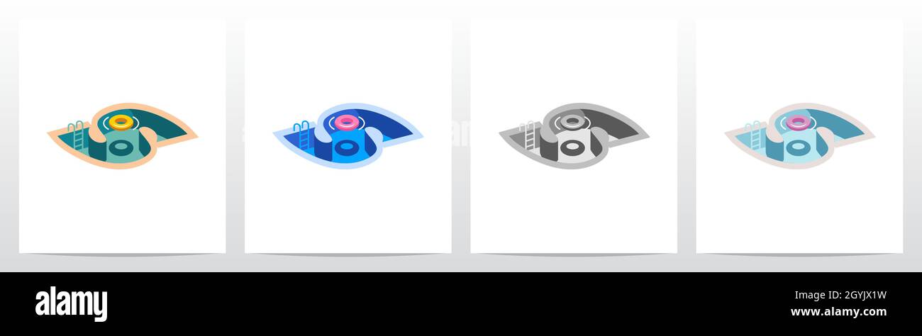 Swimming Pool Letter Logo Design S Stock Vector Image & Art - Alamy