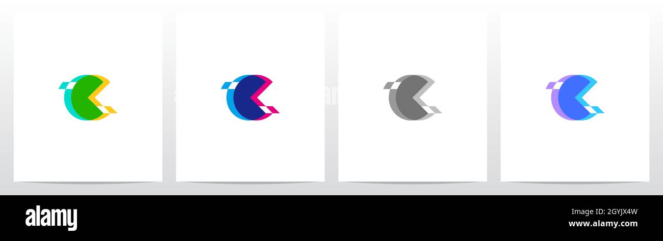 Merge Overlay Letter Logo Design C Stock Vector Image & Art - Alamy