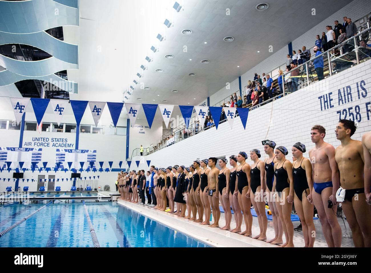 U.S. AIR FORCE ACADEMY, Colo. Air Force swimmers, divers, and coaches ...