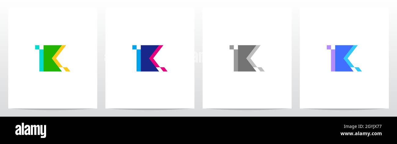 Merge Overlay Letter Logo Design K Stock Vector Image & Art - Alamy