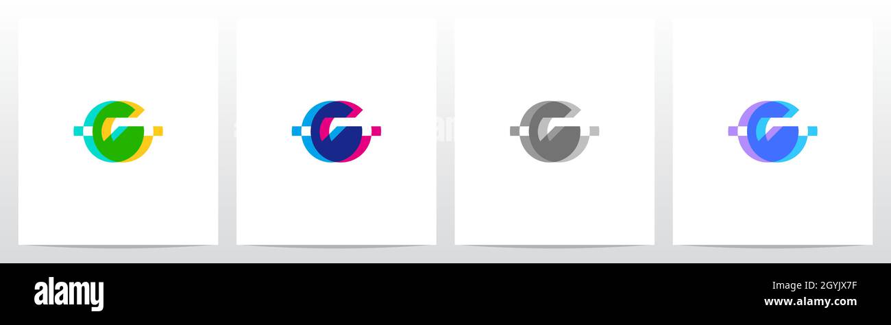 Merge Overlay Letter Logo Design G Stock Vector Image & Art - Alamy