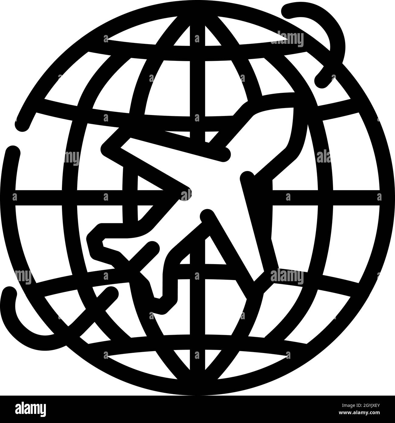 international travel line icon vector illustration Stock Vector Image ...