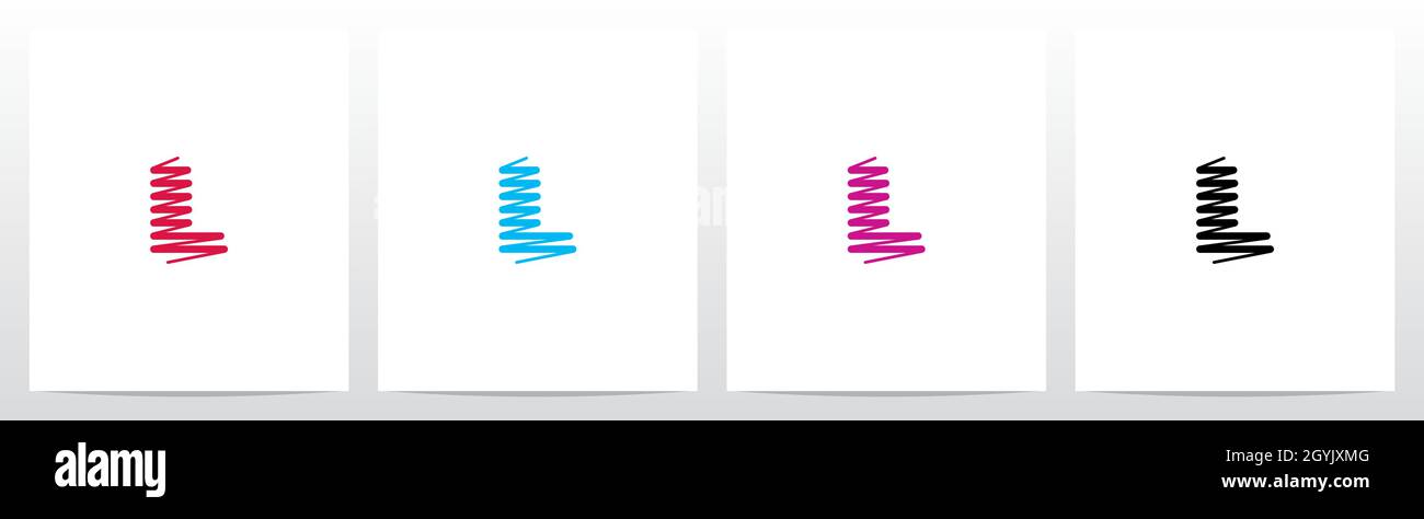 Letter l calligraphic Stock Vector Images - Alamy