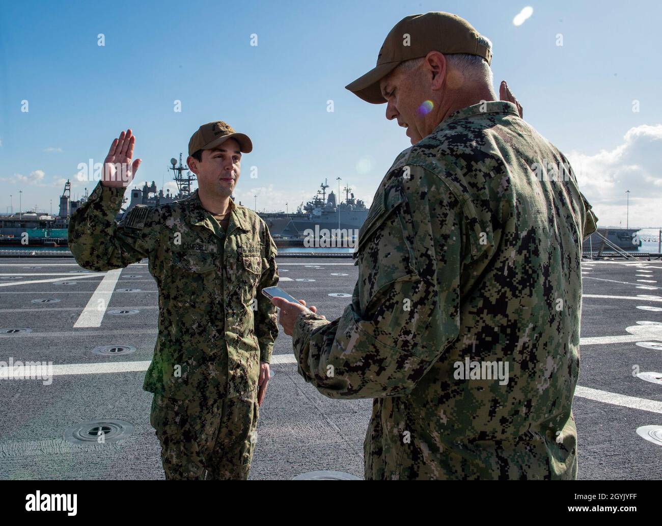 200111-N-RF885-164 SAN DIEGO (Jan. 11, 2020) Lt. Cmdr. Darren Russell ...