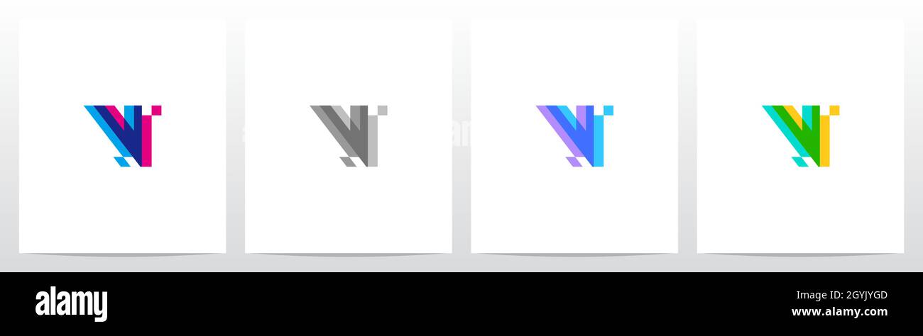 Merge Overlay Letter Logo Design V Stock Vector Image & Art - Alamy