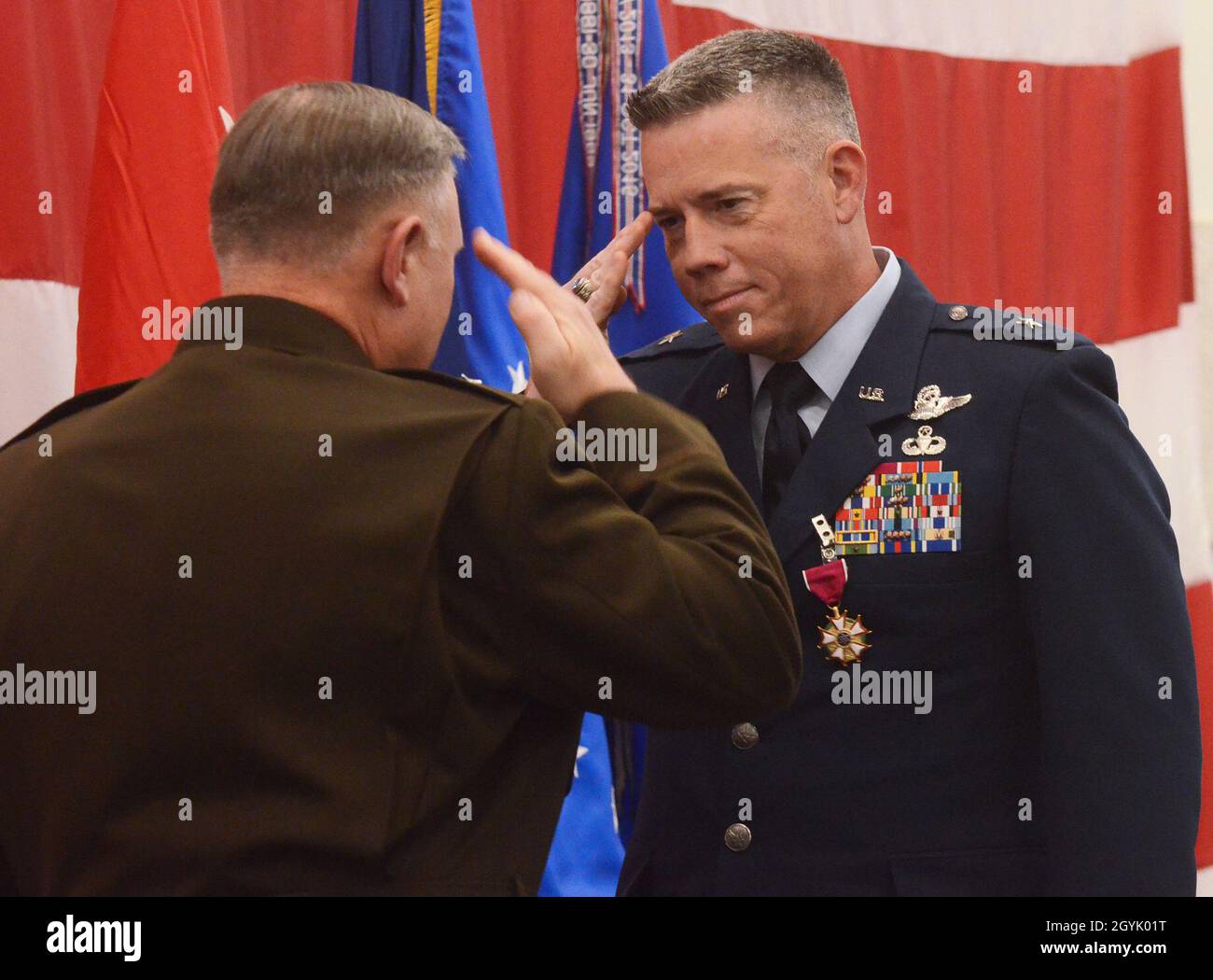 Outgoing Washington Air National Guard Commander Brig. Gen. Jeremy Horn ...
