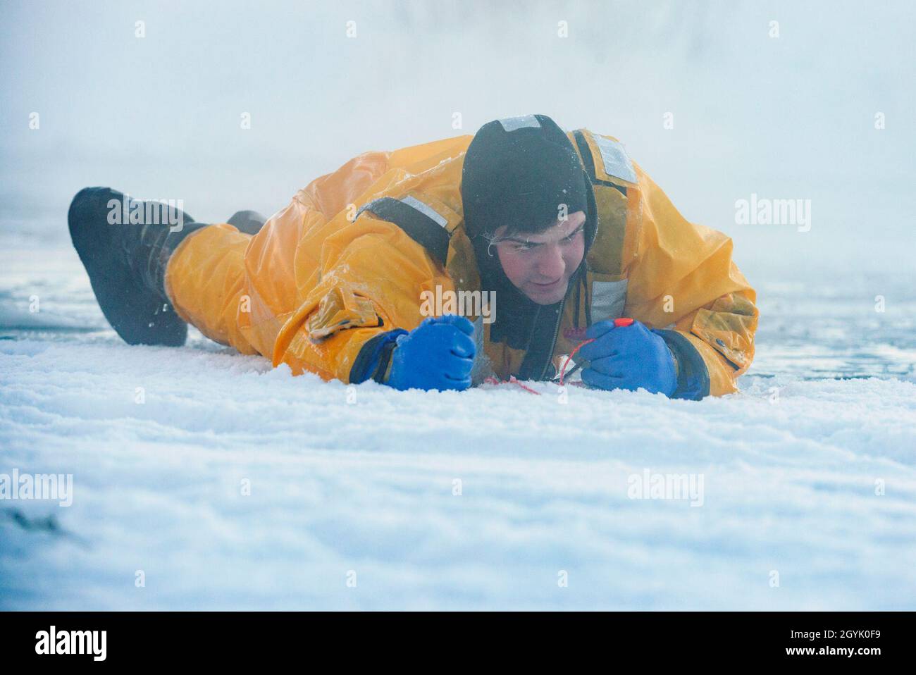 U.S. Air Force Senior Airman Brandon Gilbert, a fire protection ...