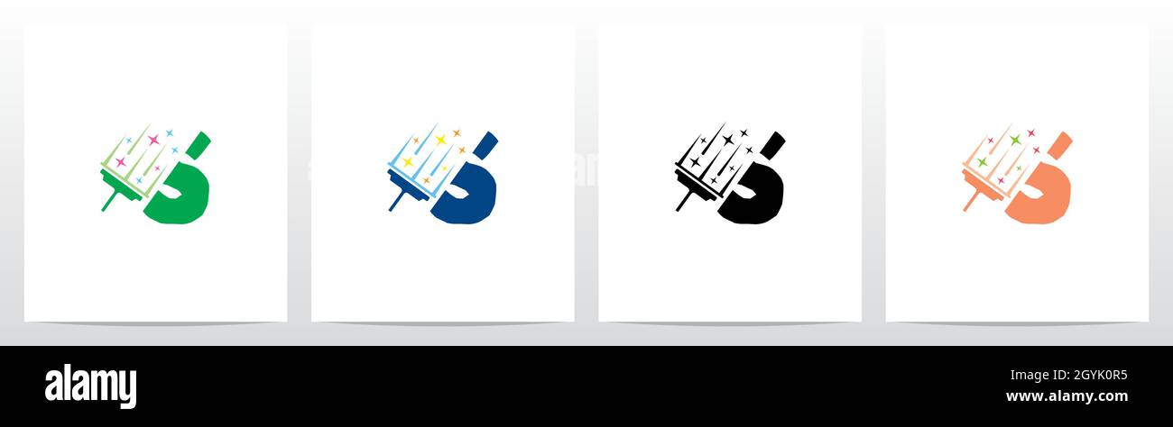 Mop letter logo Stock Vector Images - Alamy