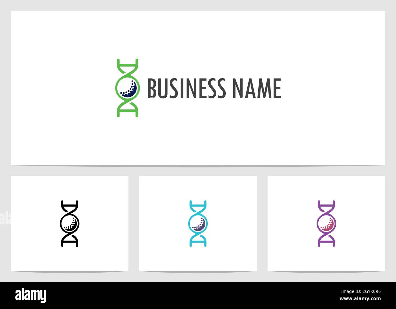 Golf Ball In The Middle Of DNA Helix Logo Design Stock Vector Image ...