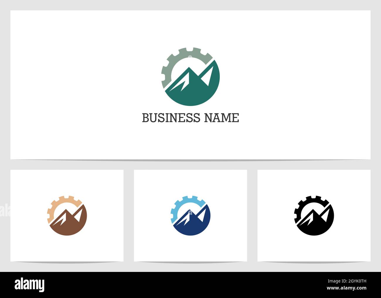 Mining gear logo hi-res stock photography and images - Alamy