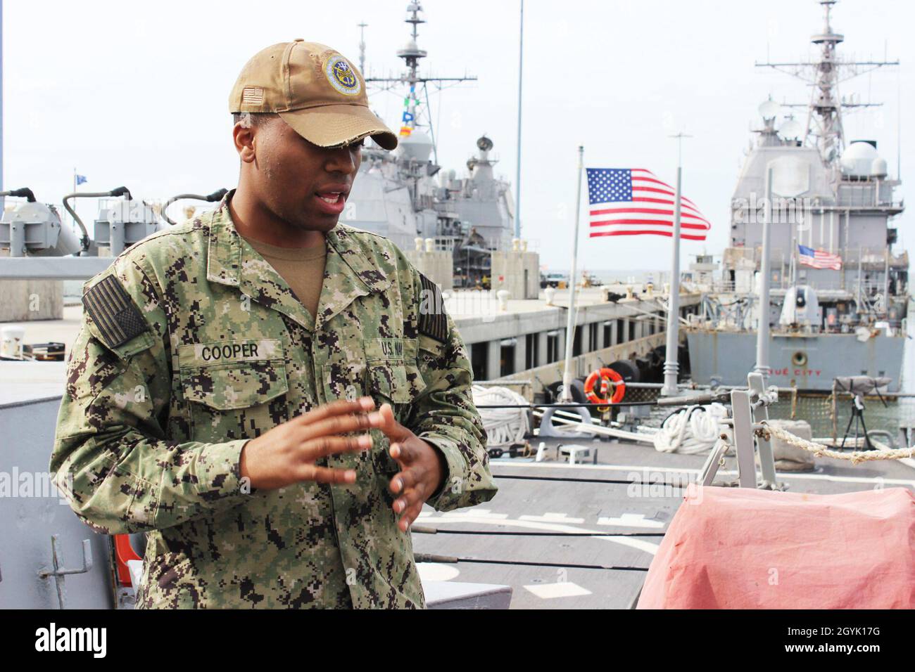 Seaman Troy Cooper, a culinary specialist assigned to Naval Station ...