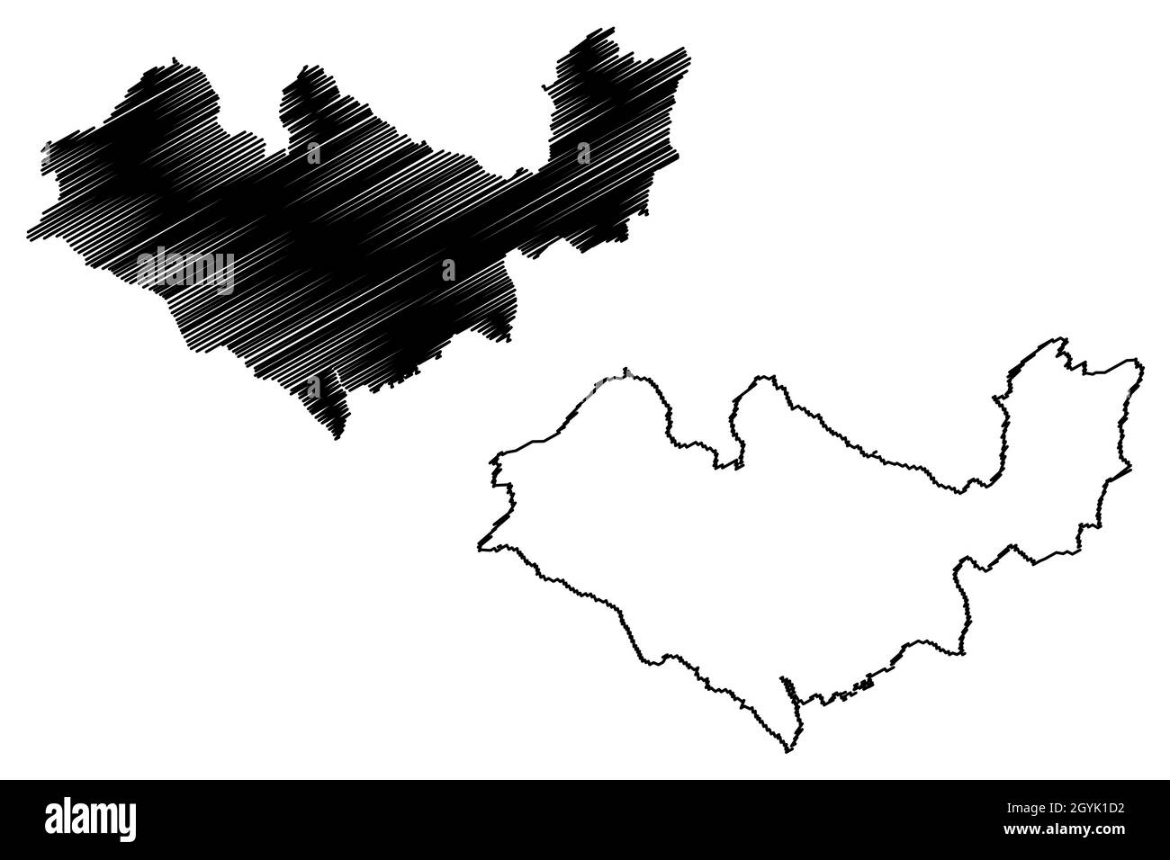 Kangra district of himachal pradesh Black and White Stock Photos ...