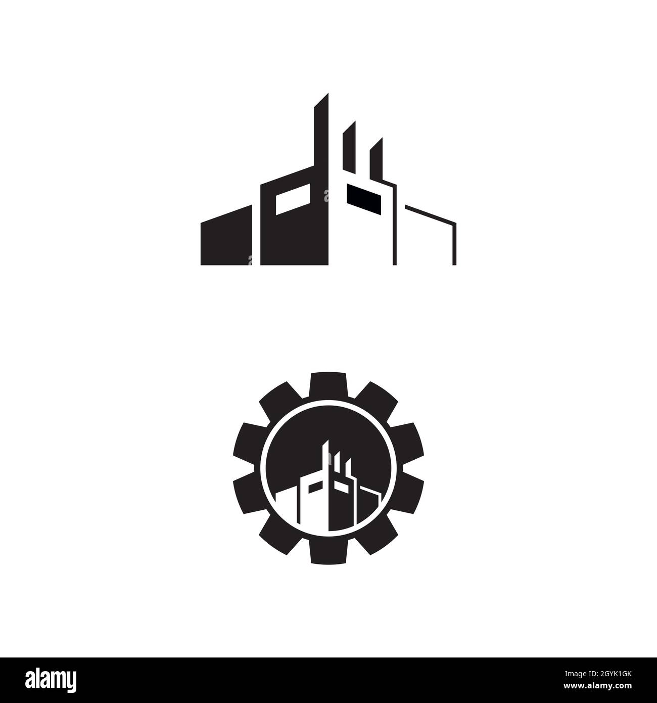 industry Vector icon design illustration Template Stock Photo - Alamy