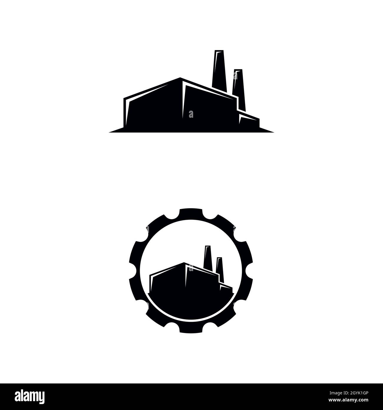 industry Vector icon design illustration Template Stock Photo - Alamy