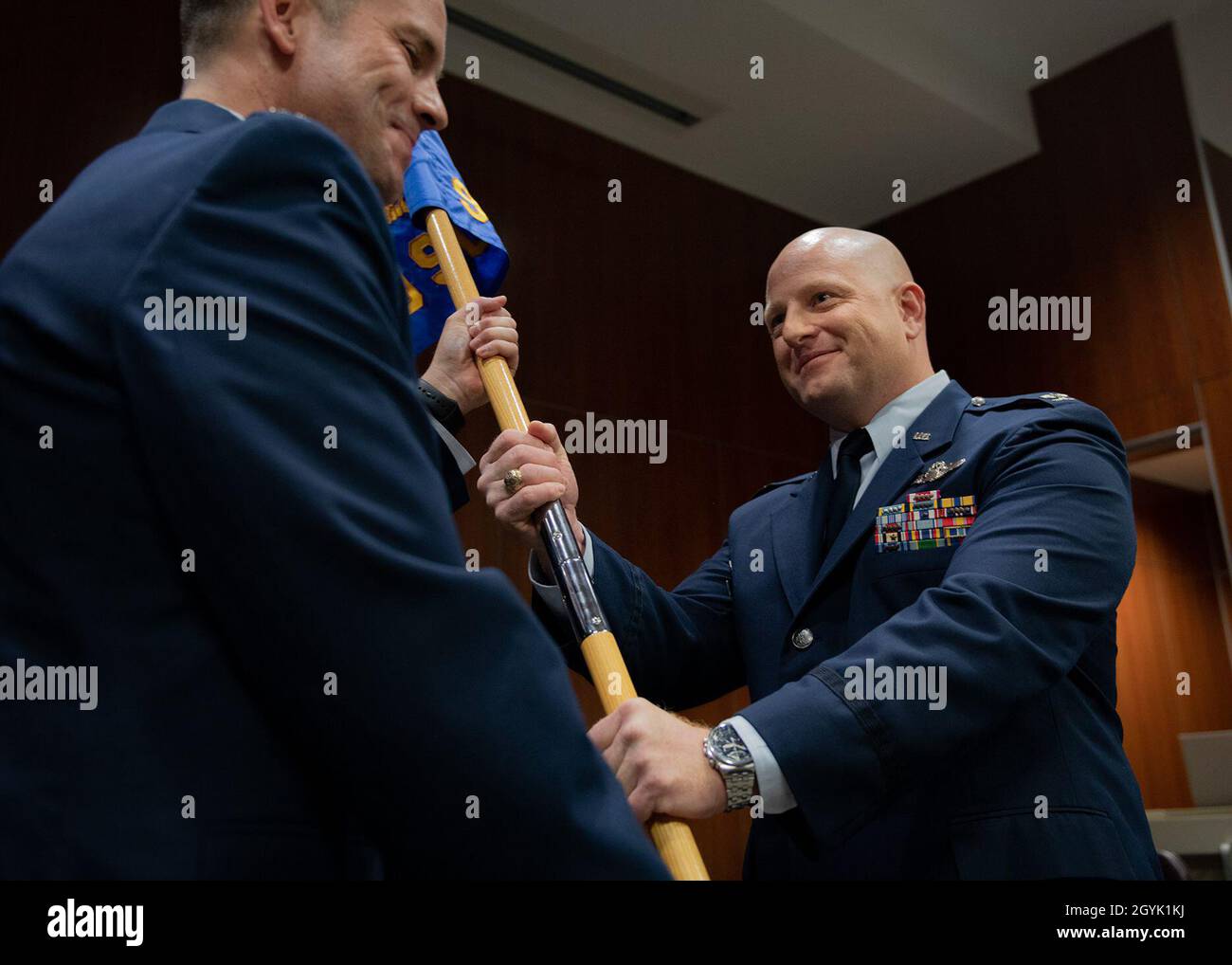 From left, Col. Kevin Merrill, commander of the 919th Special ...
