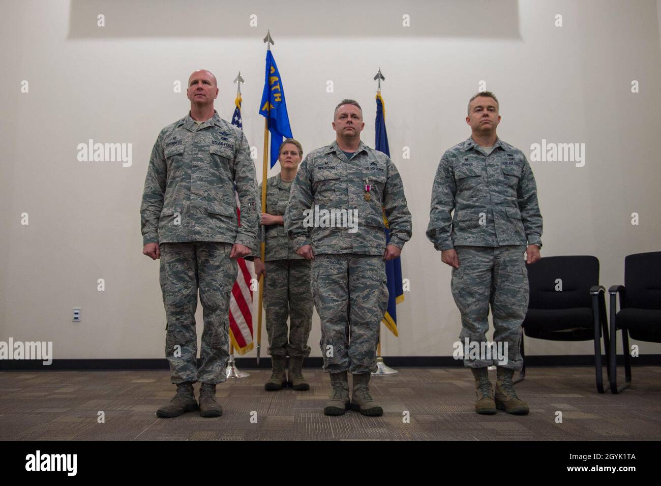 Lt. Col. Michael Spauling relinquishes command of the 124th Maintenance ...