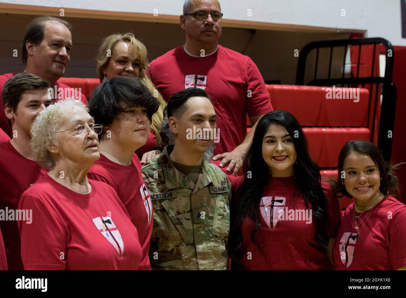 A Soldier with Battery A, 1st Battalion, 158th Artillery Regiment, 45th ...