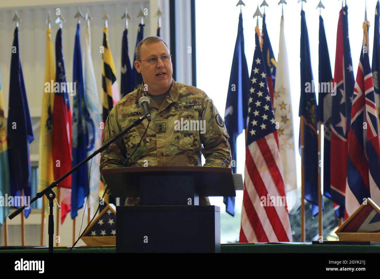 Former Adjutant General of Hawaii Maj. Gen. Arthur J. Logan delivers ...