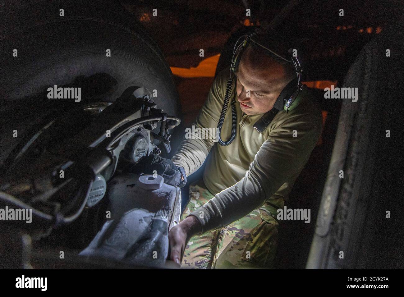 Staff Sgt. Matthew Tilley, 703rd Aircraft Maintenance Squadron flying ...