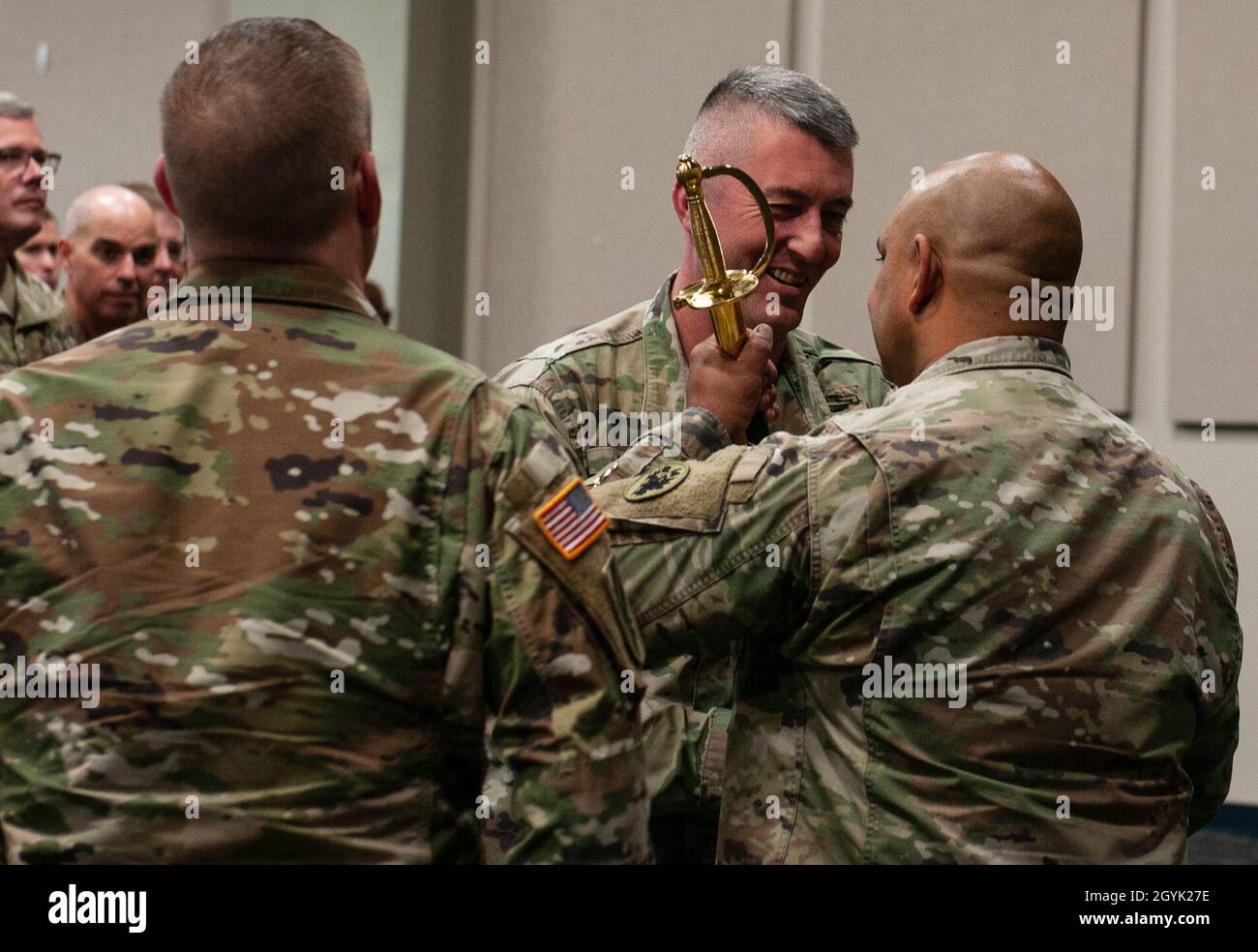 Georgia Army National Guardsman, 1st Sgt. Samuel Larsh, first sergeant ...