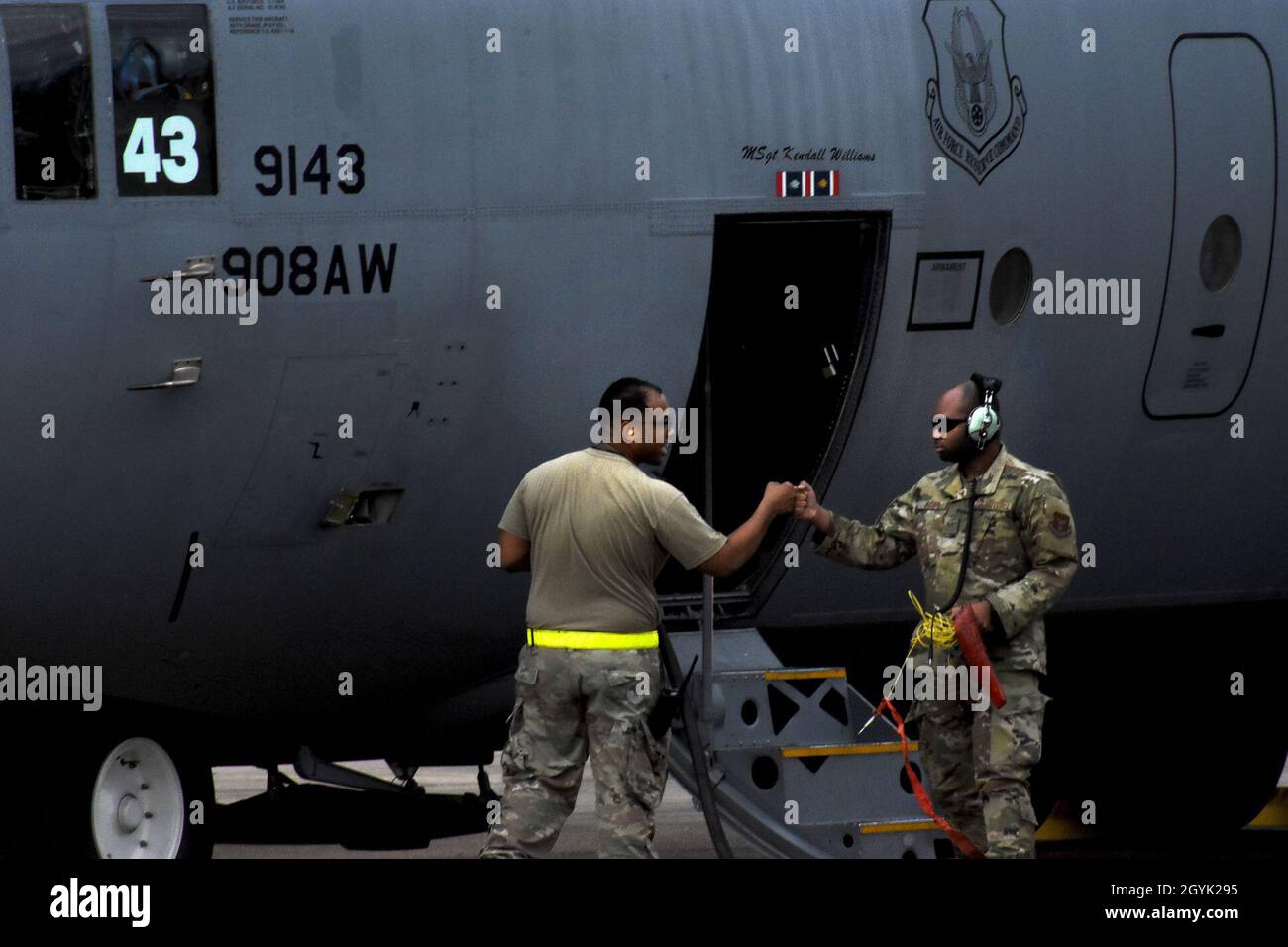C-130's from the 908th Airlift Wing return to Maxwell Air Force Base ...