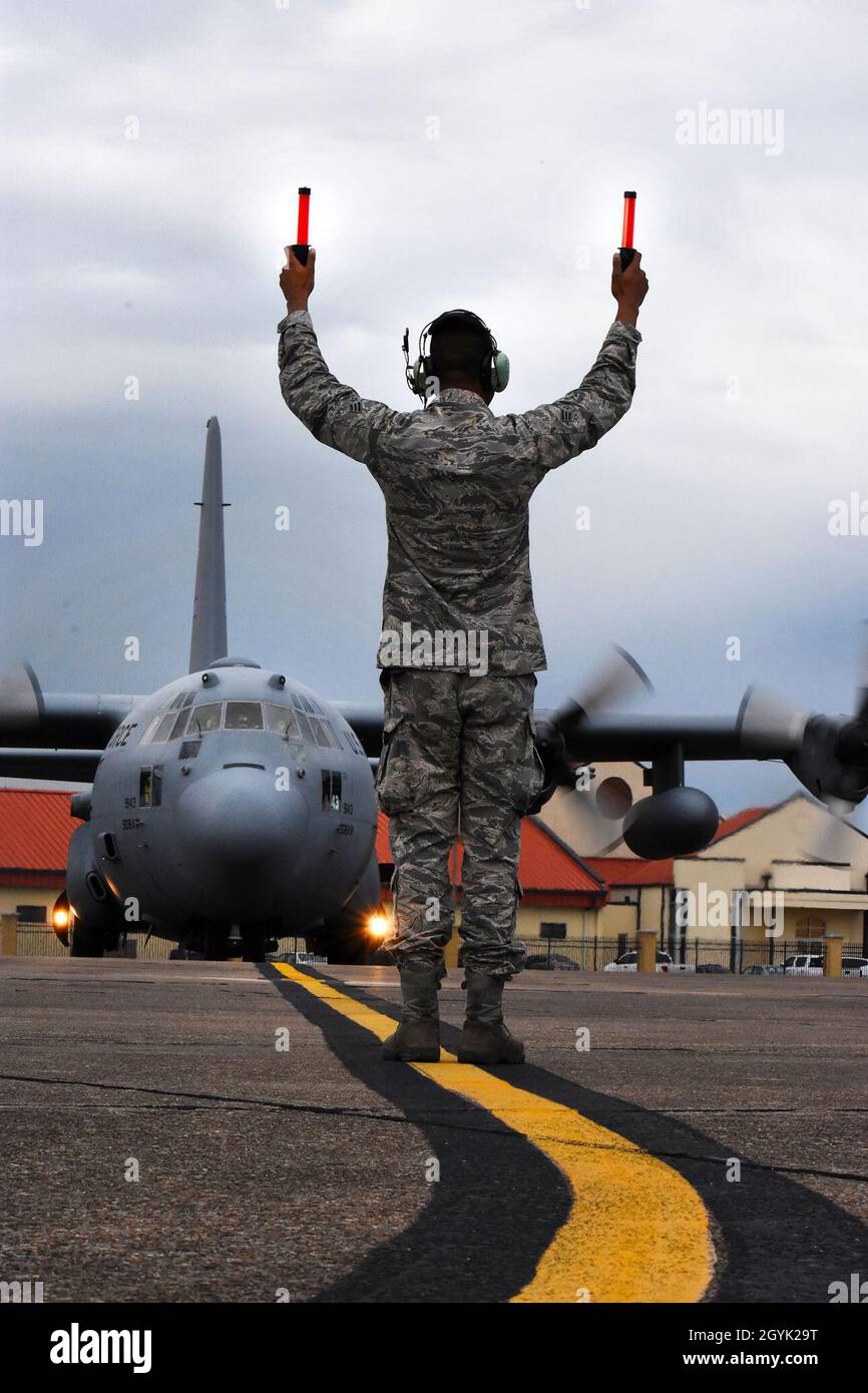 C-130's from the 908th Airlift Wing return to Maxwell Air Force Base ...
