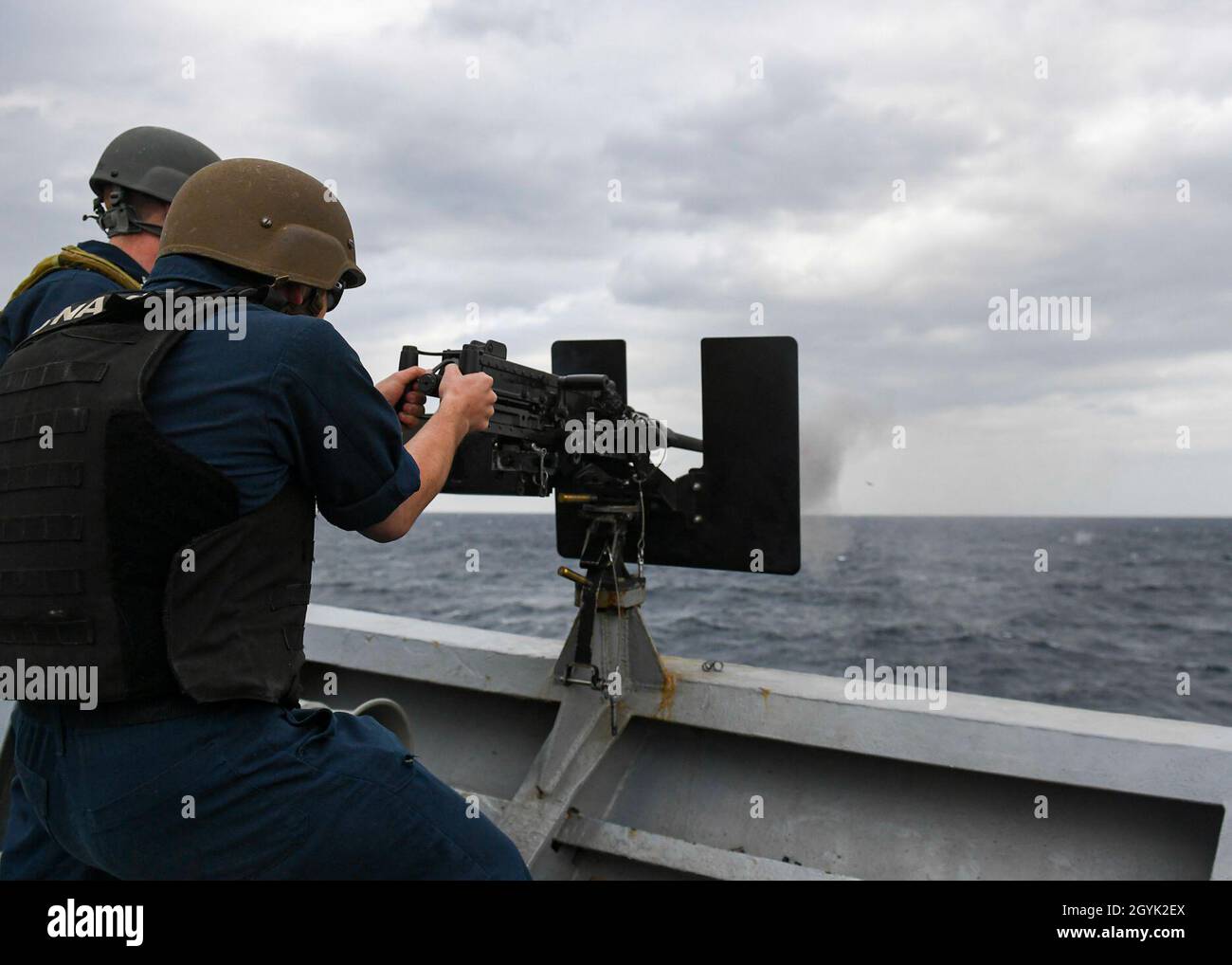 200112-N-PC620-0189 ARABIAN SEA (Jan. 12, 2020) Operations Specialist ...