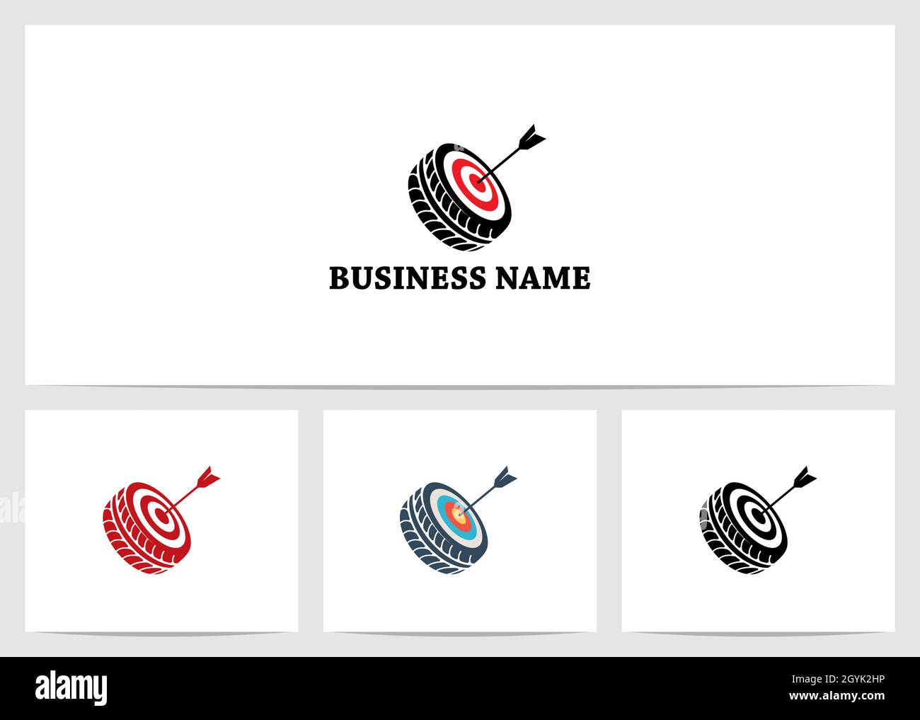 Tire As Arrow Target Logo Design Stock Vector Image & Art - Alamy