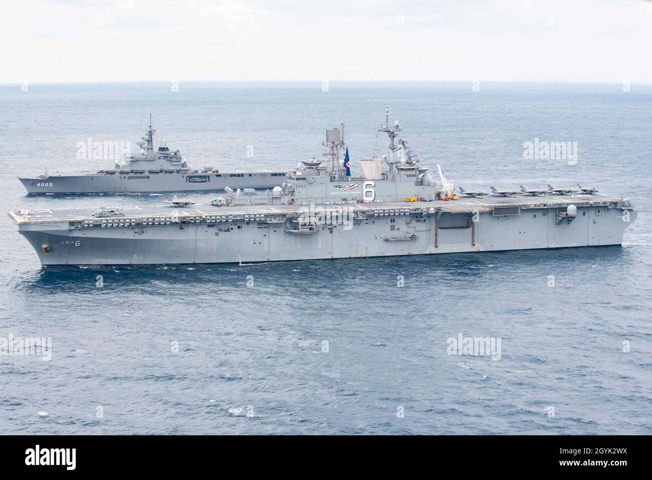 EAST CHINA SEA (Jan. 13, 2020) Amphibious assault ship USS America (LHA ...