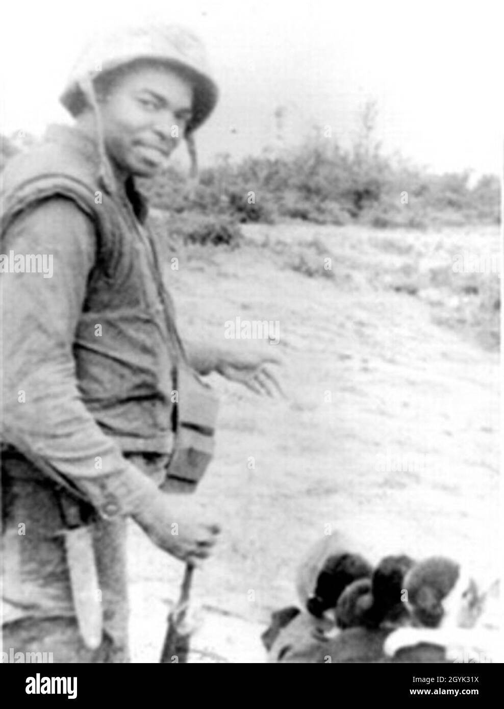 Marine Corps Pfc. Oscar Austin in the field in Vietnam. Marine Corps ...