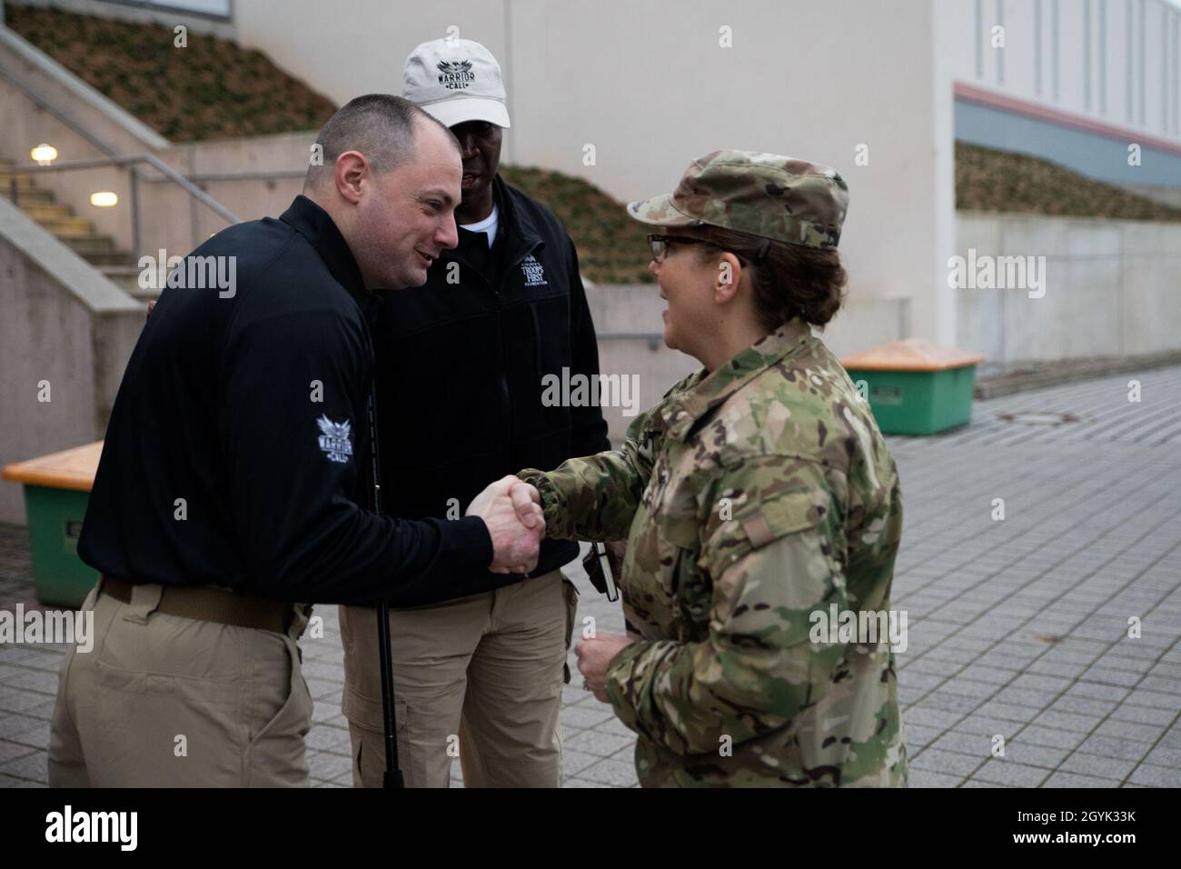 Combat veterans associated with Troops First Foundation arrive at U.S ...