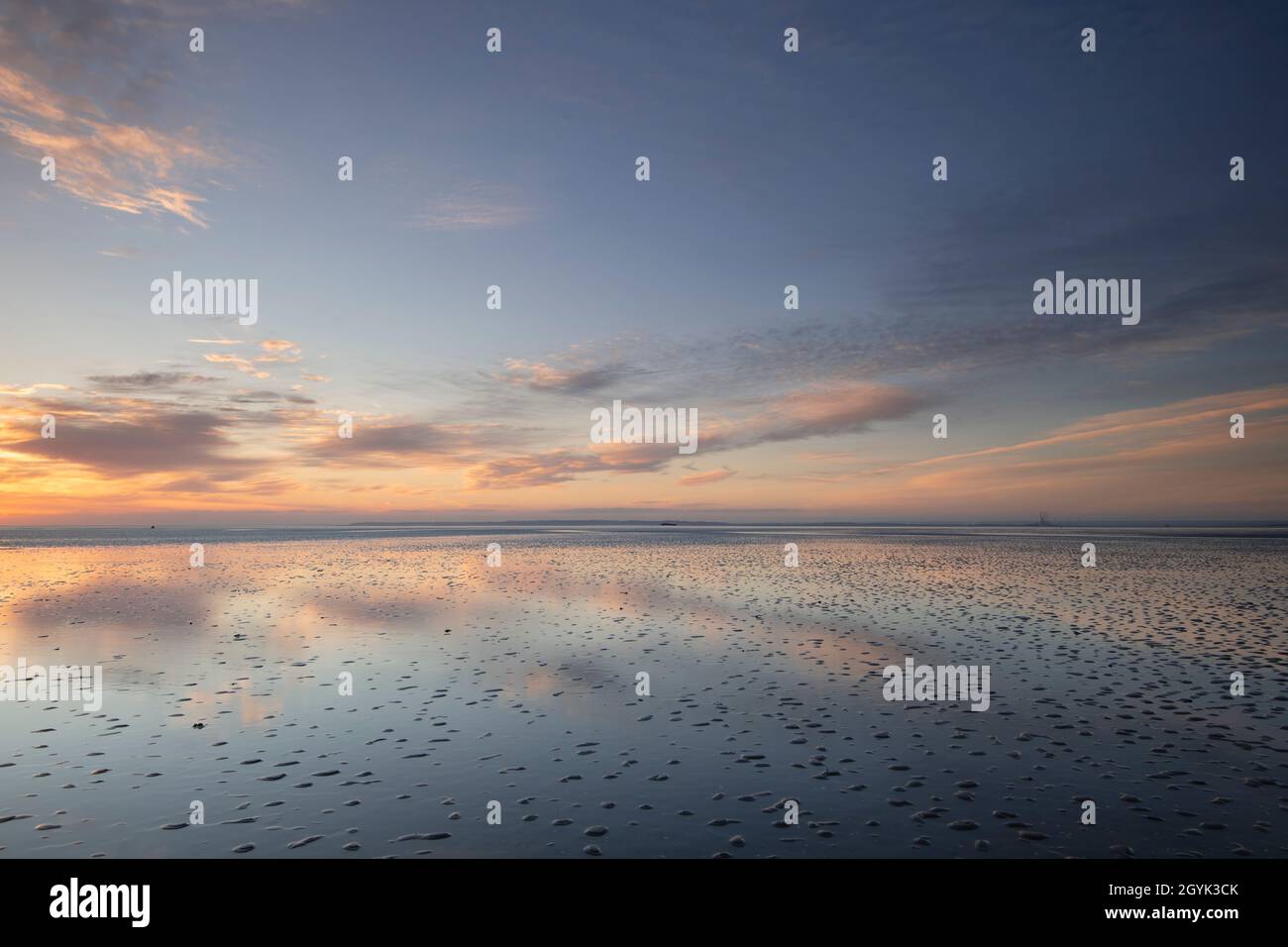 Thorpe Bay sunset Stock Photo - Alamy