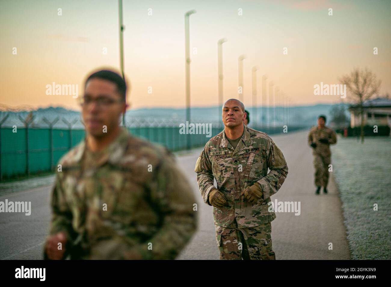 U.S. Army paratroopers assigned to the 54th Brigade Engineer Battalion ...
