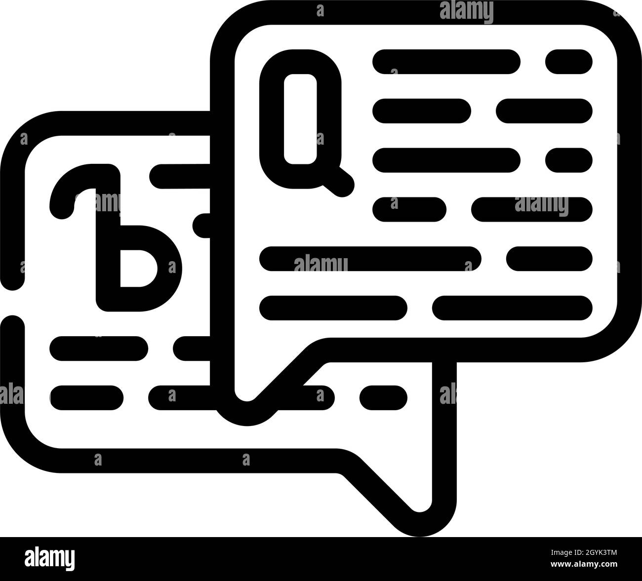 language speak line icon vector illustration Stock Vector Image & Art ...