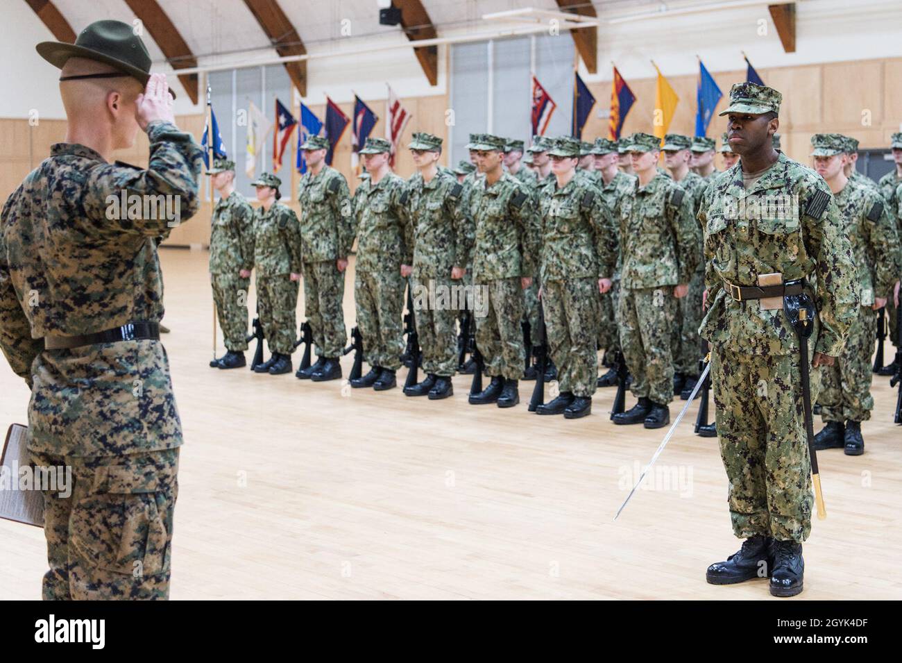 A student assigned as the unit leader with Officer Candidate School ...