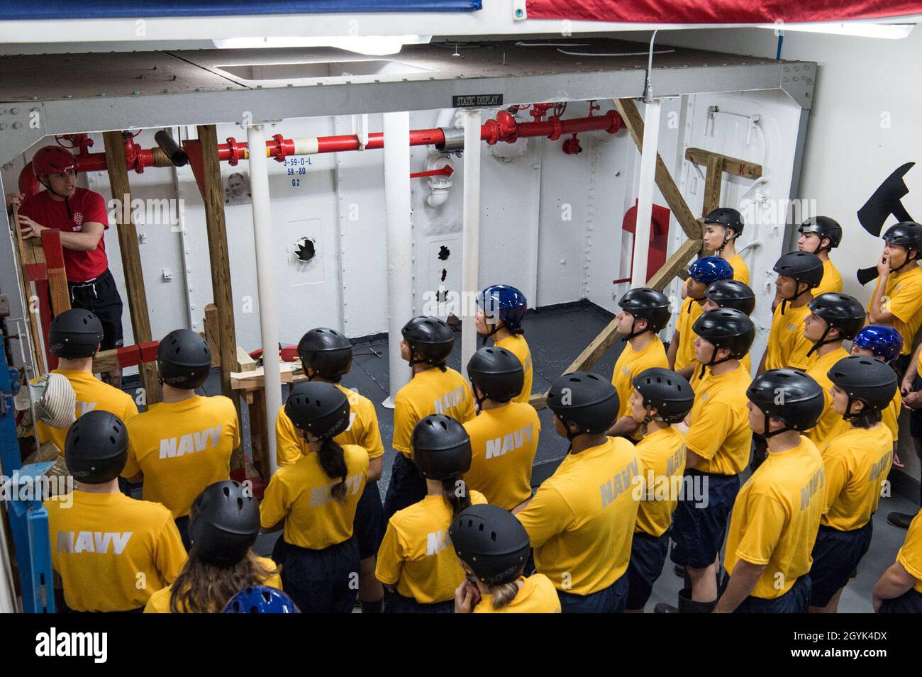 Chief Hull Maintenance Technician Matthew D. Mlakchak, an instructor ...