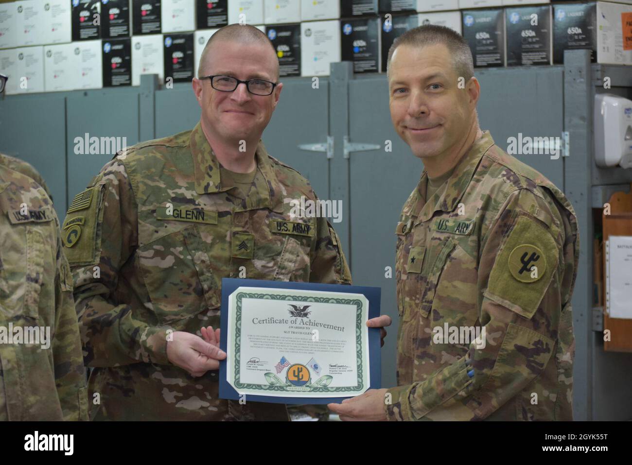 Brig. Gen. Howard Geck, commanding general, 103rd Expeditionary ...