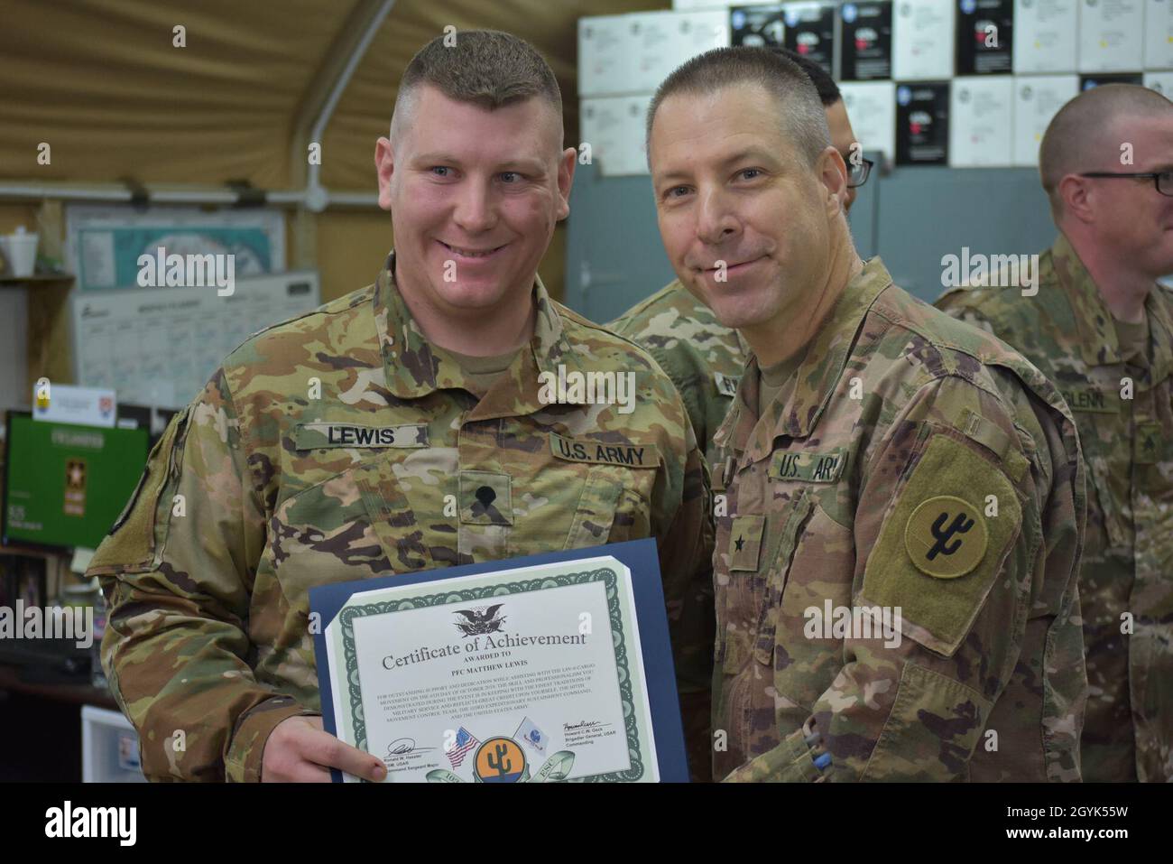 Brig. Gen. Howard Geck, commanding general, 103rd Expeditionary ...