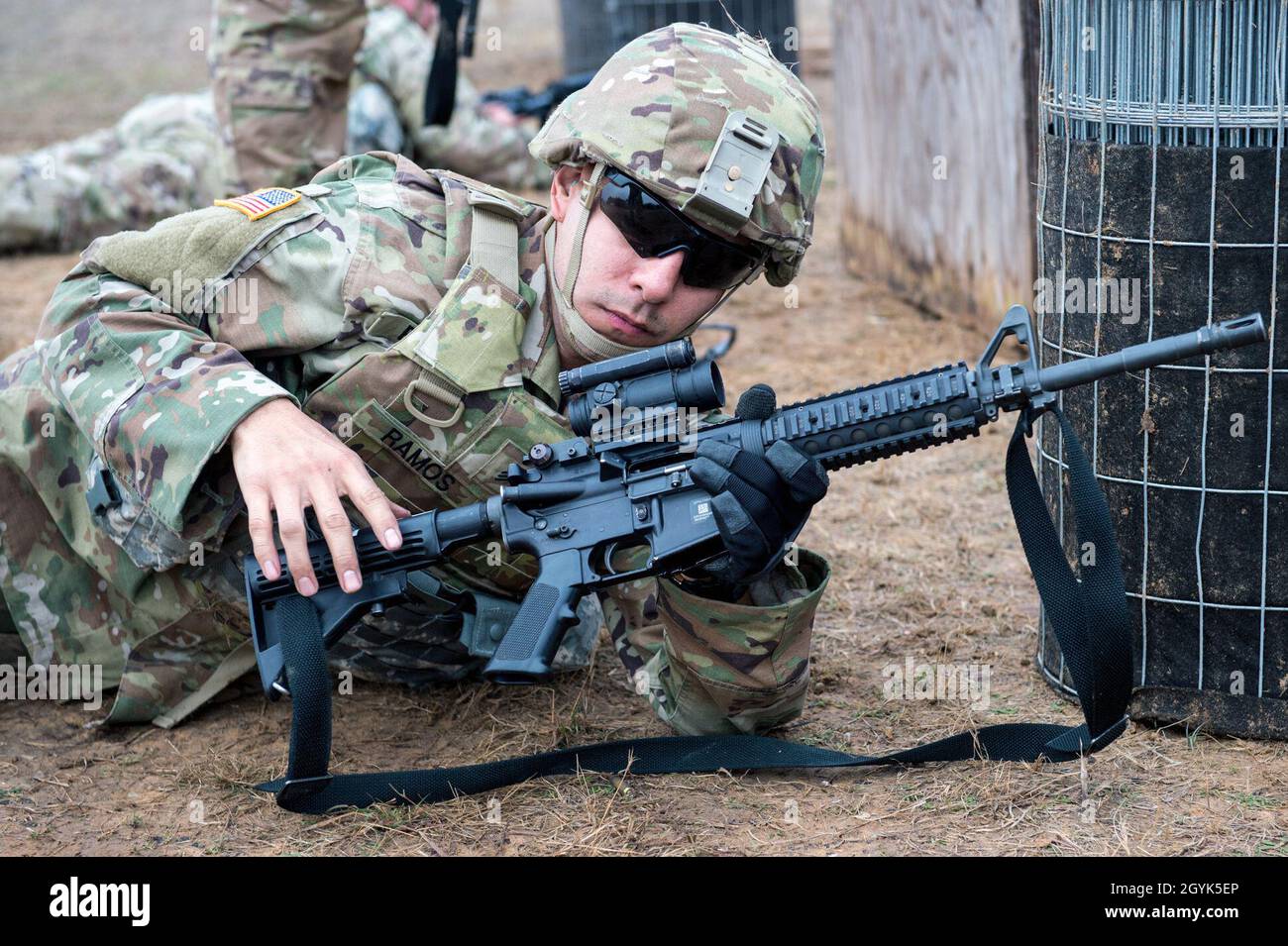 Soldiers from the 1-112th Calvary Regiment, Texas Army National Guard ...