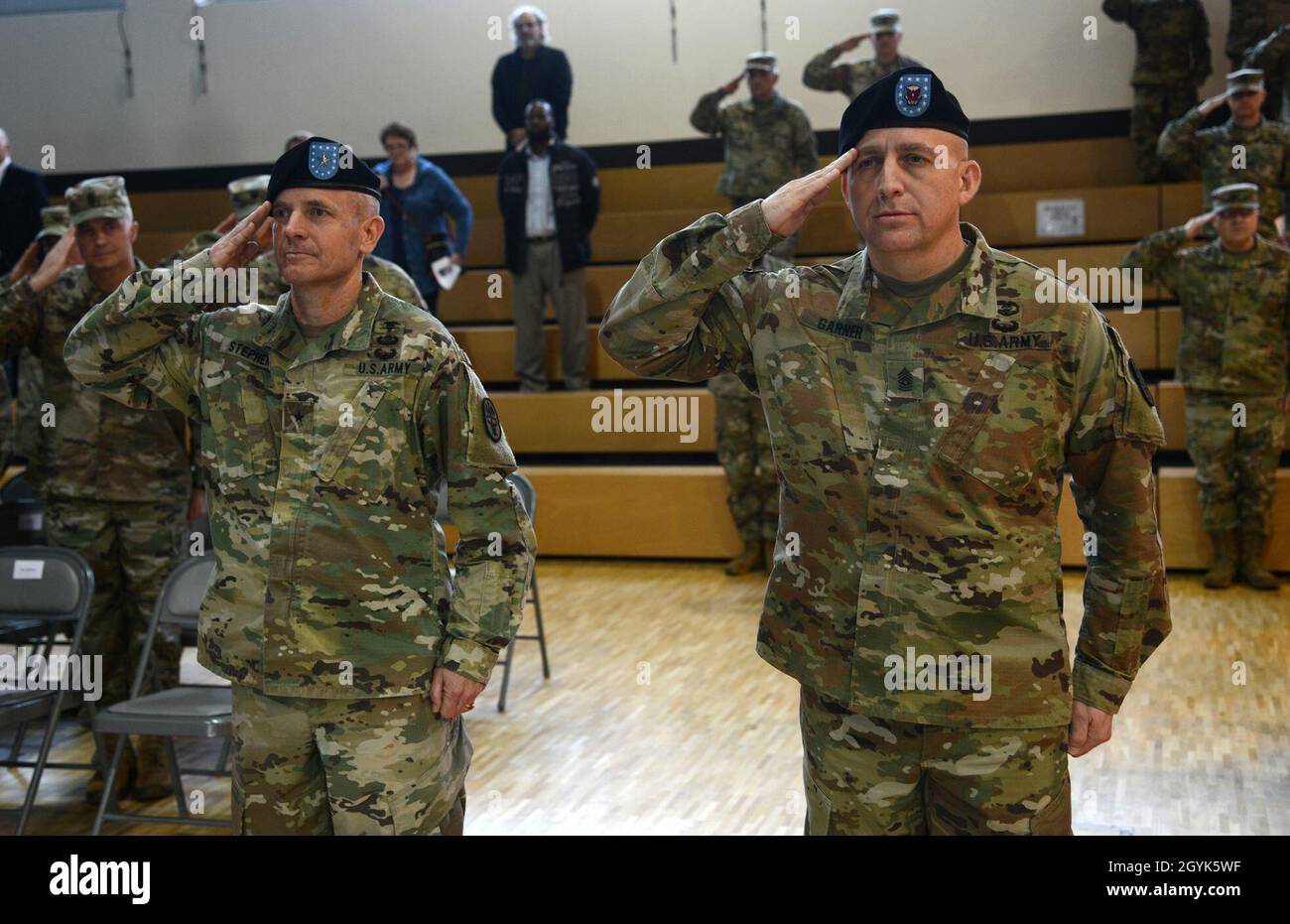 Brig. Gen. Ronald T. Stephens (left), commanding general, Regional ...