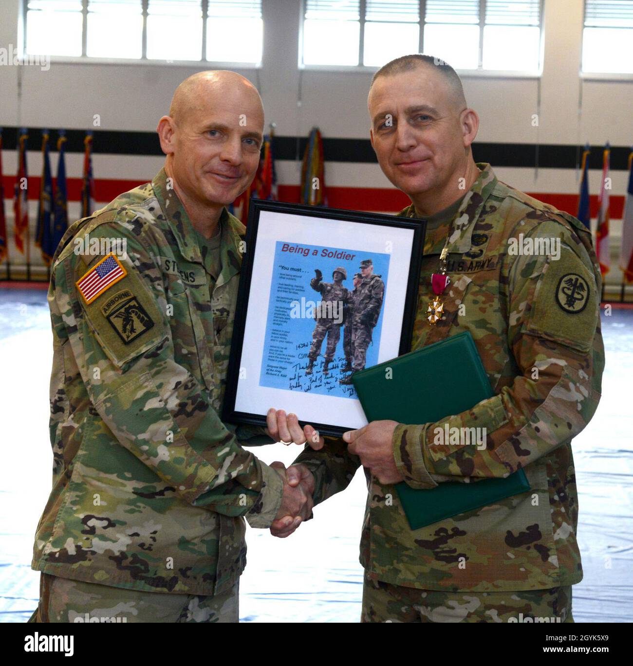 Brig. Gen. Ronald T. Stephens (left), the commanding general for ...